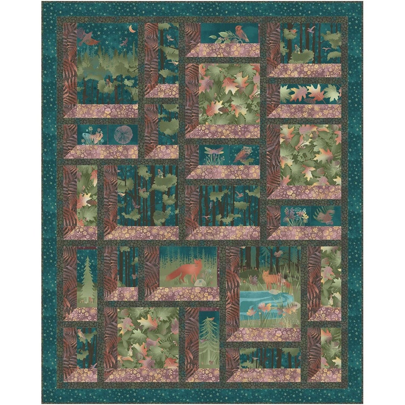 Enchanted Forest Quilt Kit - Etsy