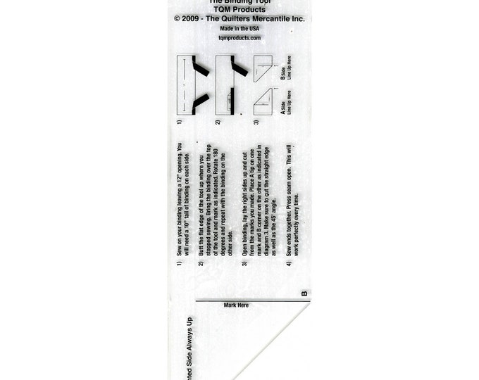 The Binding Tool Template Ruler Susan Brown - Etsy