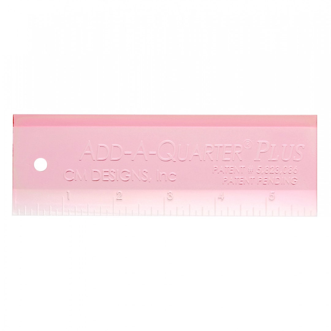 Add A-quarter Ruler Plus 6 Inch Pink - Etsy