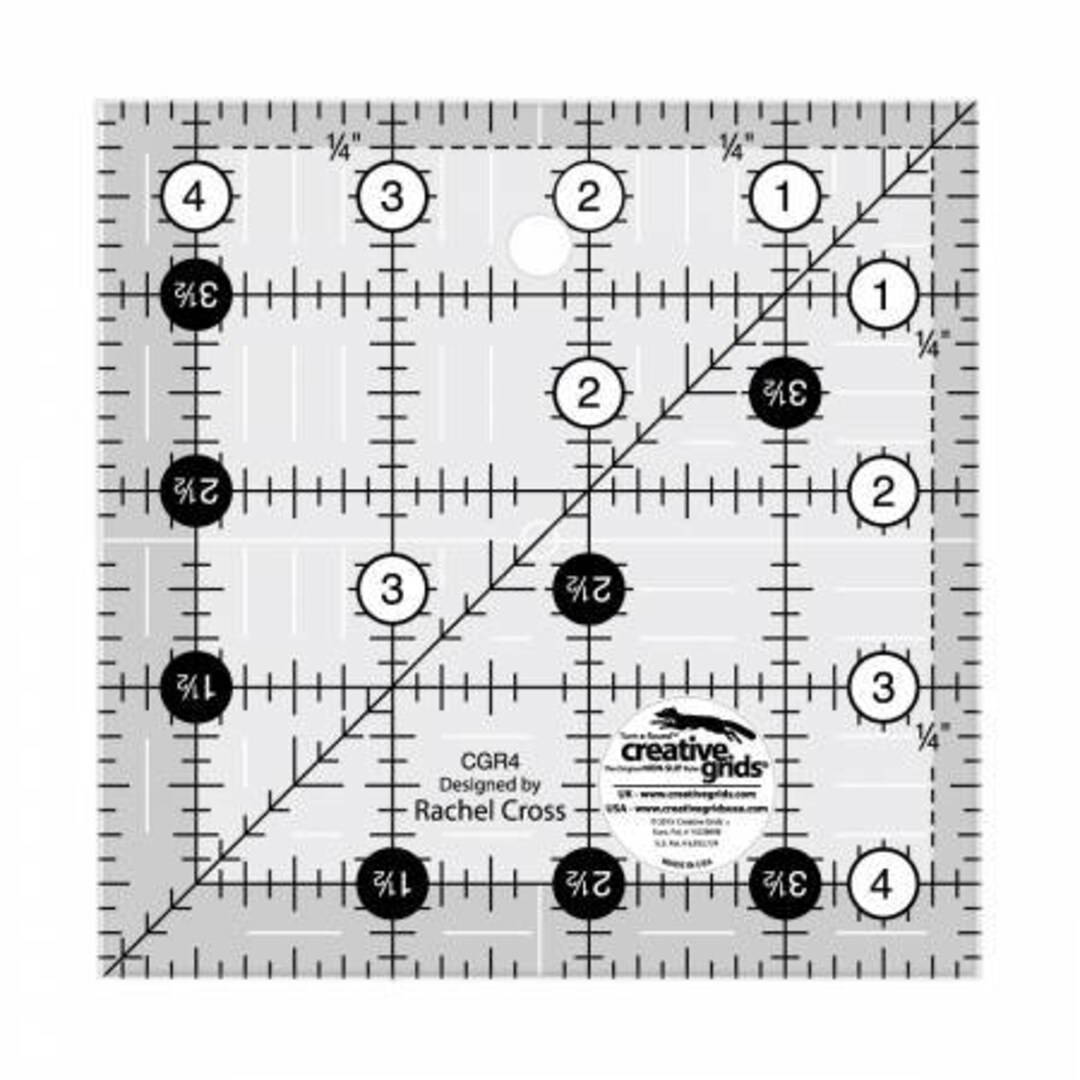 4.5" Square Quilt Ruler | Creative Grids - Etsy