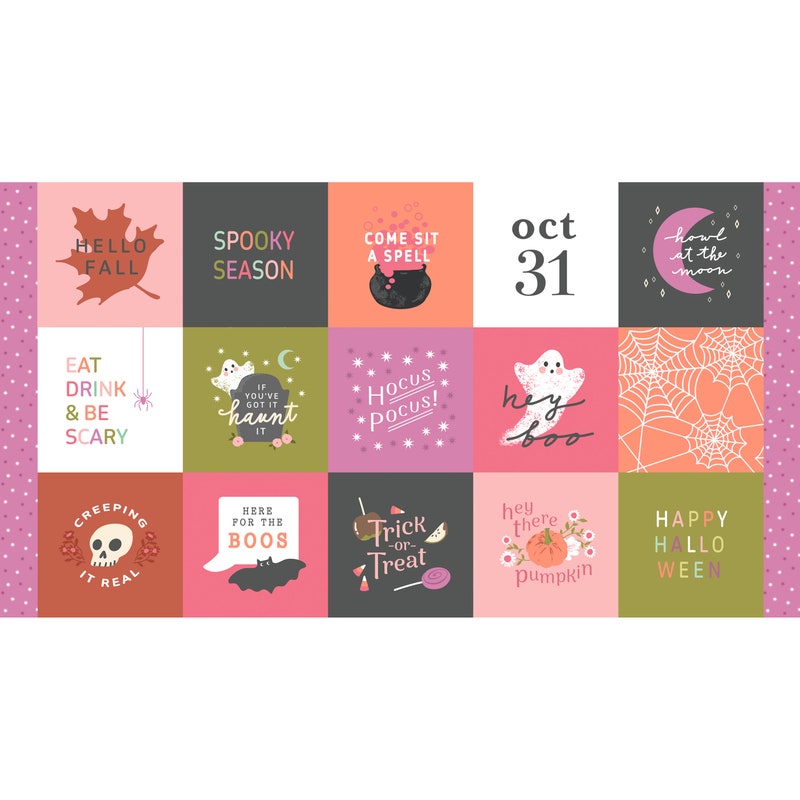 Halloween Quilt Panels - Etsy