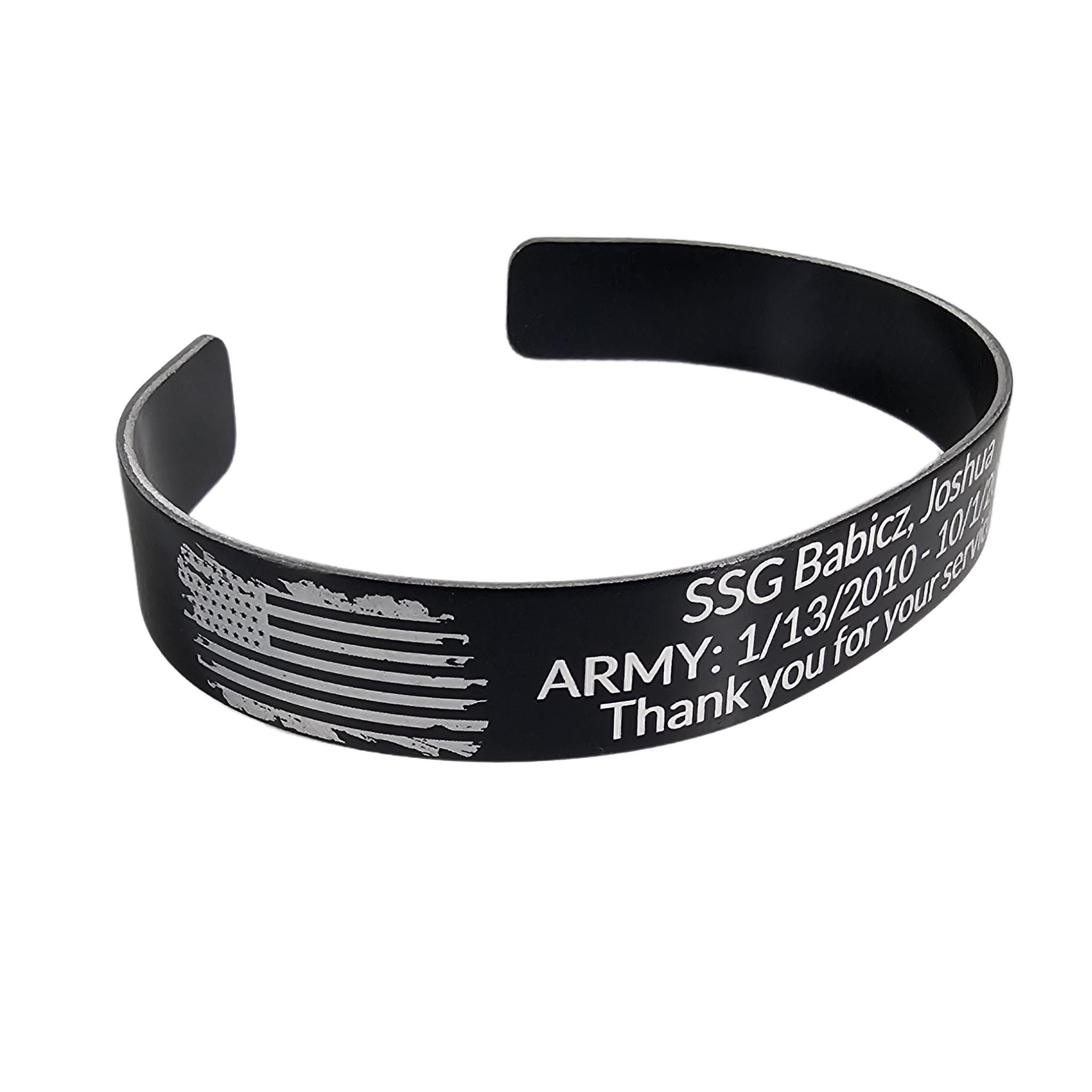 Military Memorial Bracelet - Etsy