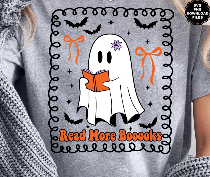 Read More Books SVG, Ghost SVG, Ghost SVG, Sheet Ghost, Halloween ...