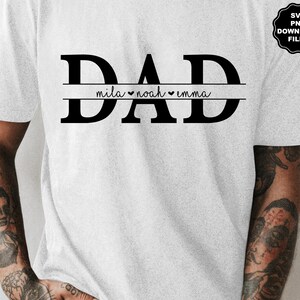 DAD Split Monogram svg, Daddy svg, Pop svg, Papa svg, Papi svg, Papa ...
