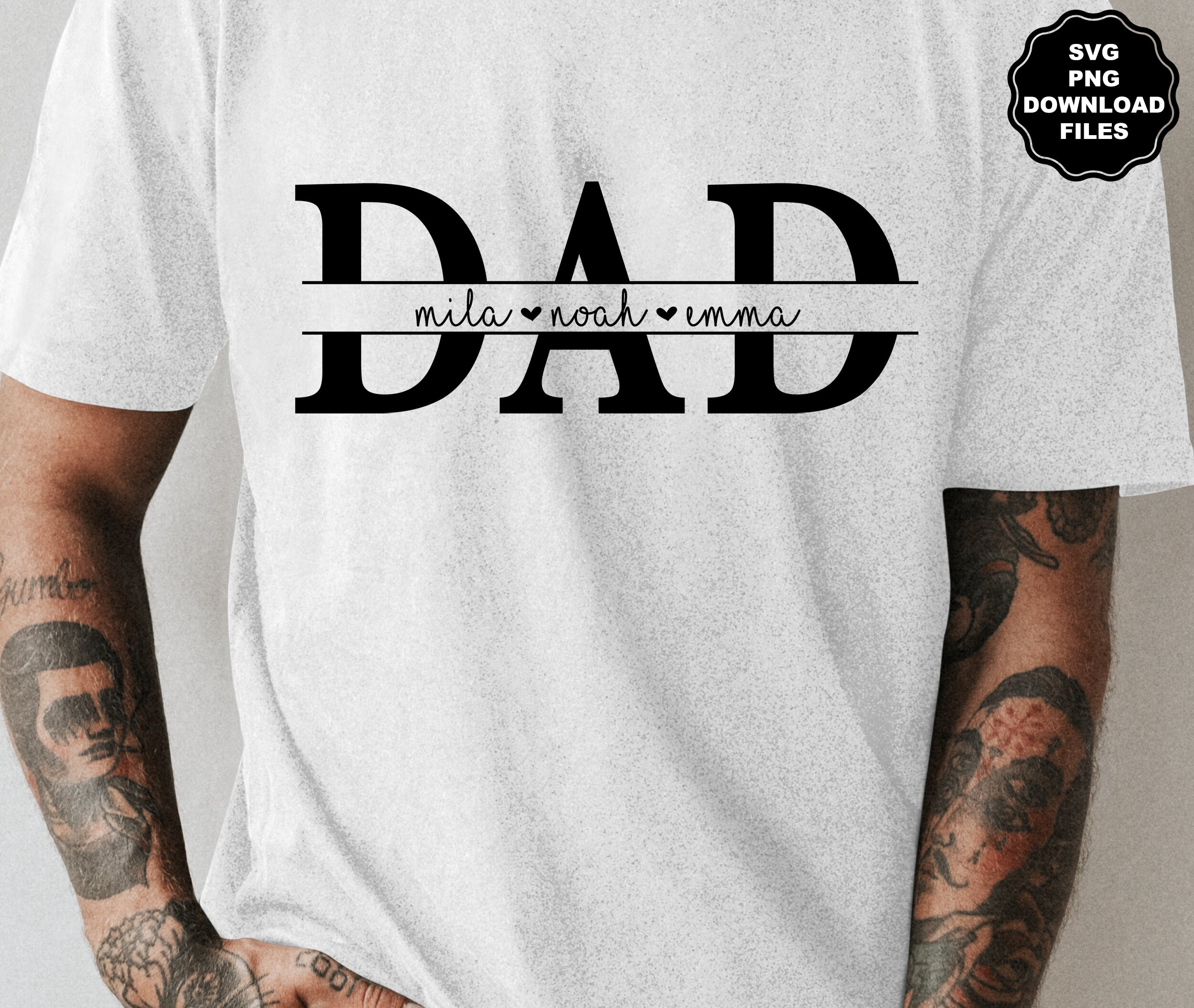 DAD Split Monogram svg, Daddy svg, Pop svg, Papa svg, Papi svg, Papa ...