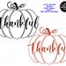 Thankful Pumpkin SVG Thankful T-shirt SVG Fall Thanksgiving - Etsy