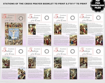 Printable Stations of the Cross Booklet for Kids to Color - Etsy