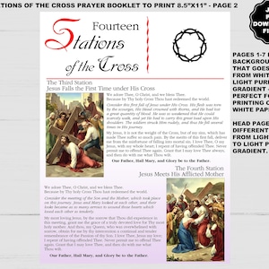 Stations of the Cross Lent Prayer Booklet to Print 8.5”X11” 8 Pages ...