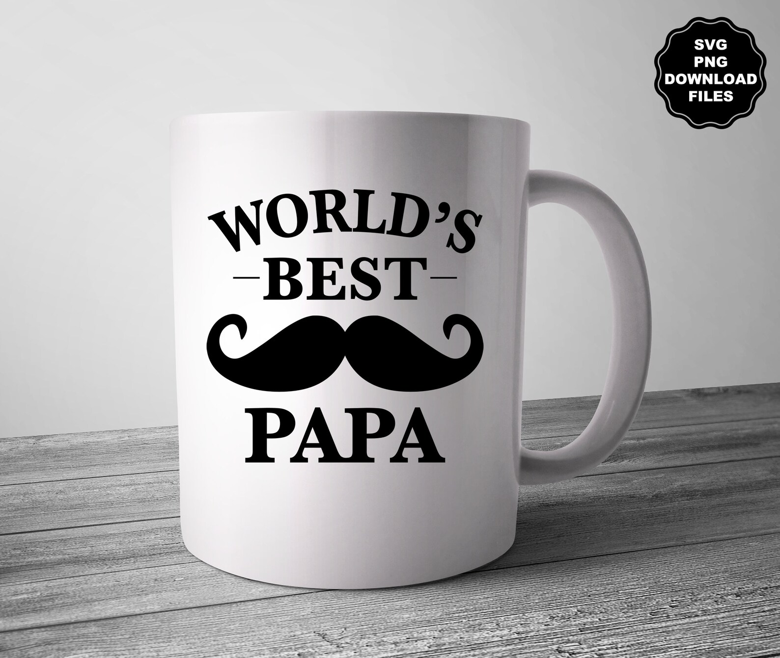World's Best Dad Mustache SVG, Daddy Mustache, Papa Mustache, Pop ...