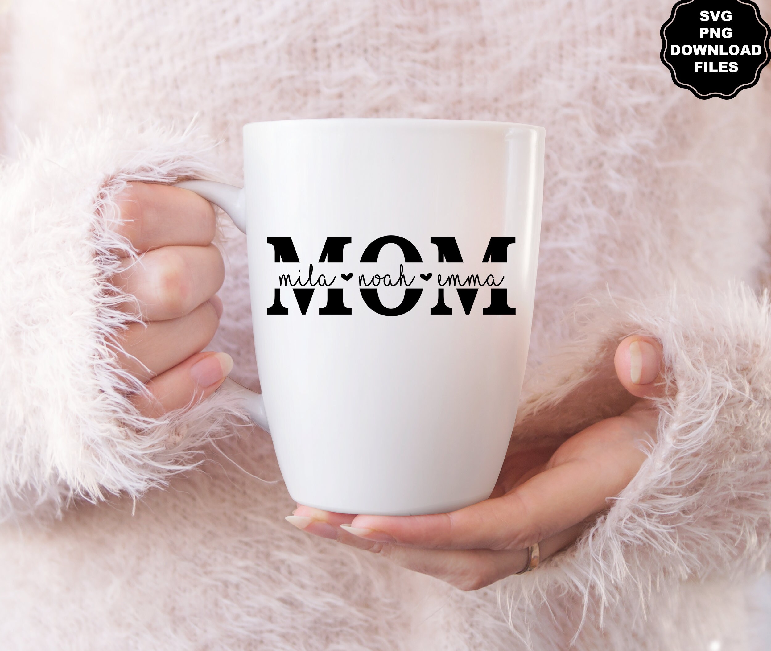 Mom Split Monogram Svg Dad Split Monogram Mom Add Kids - Etsy