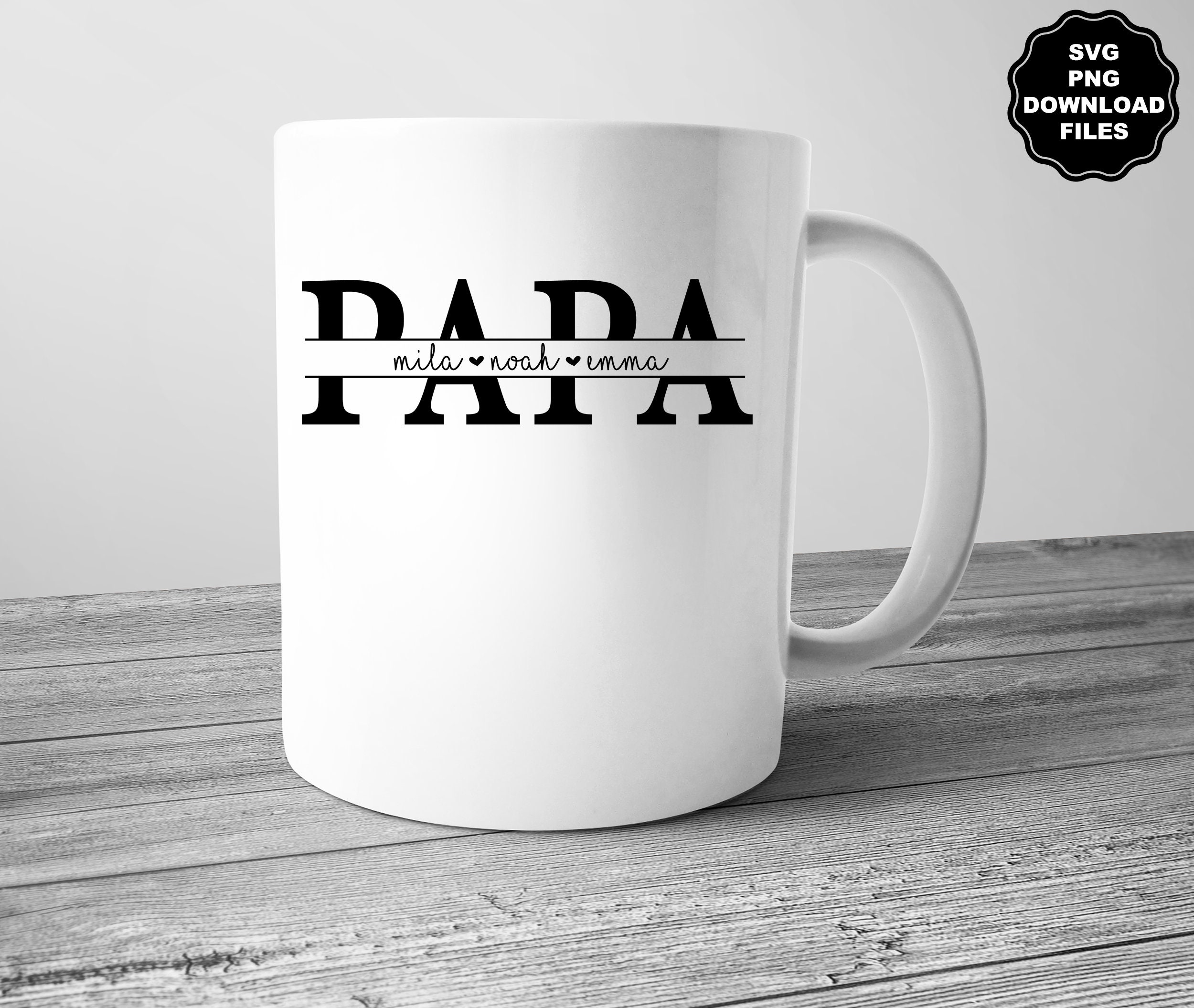 DAD Split Monogram svg, Daddy svg, Pop svg, Papa svg, Papi svg, Papa ...