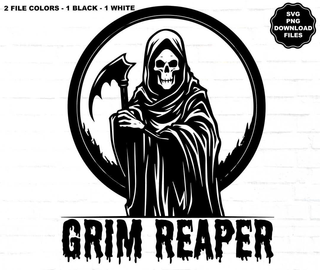 Grim Reaper SVG, Halloween T-shirt Macabre Death Don't Fear the Reaper ...