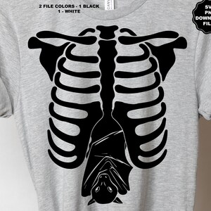 Ribcage Fruitbat SVG, Ribcage Hanging Bat, Ribcage Bat, Ribcage ...