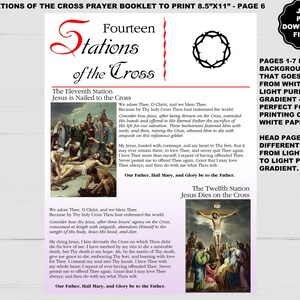 Stations of the Cross Lent Prayer Booklet to Print 8.5”X11” 8 Pages ...