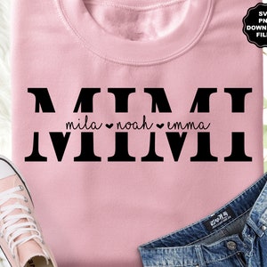 Mimi Split Monogram Svg Png, Mimi Sunflower Split Monogram Svg Png, Add ...