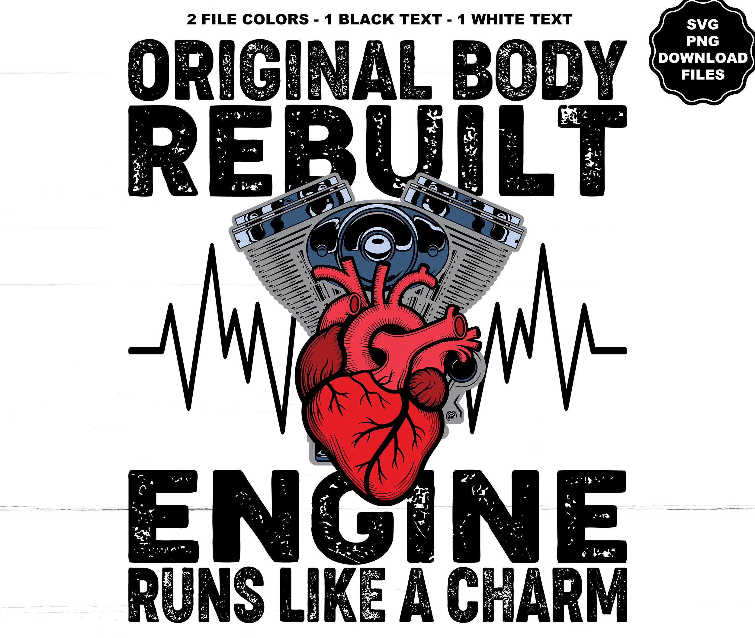 Motorcycle V-twin Human Heart Original Body Rebuilt Engine Runs Like A ...