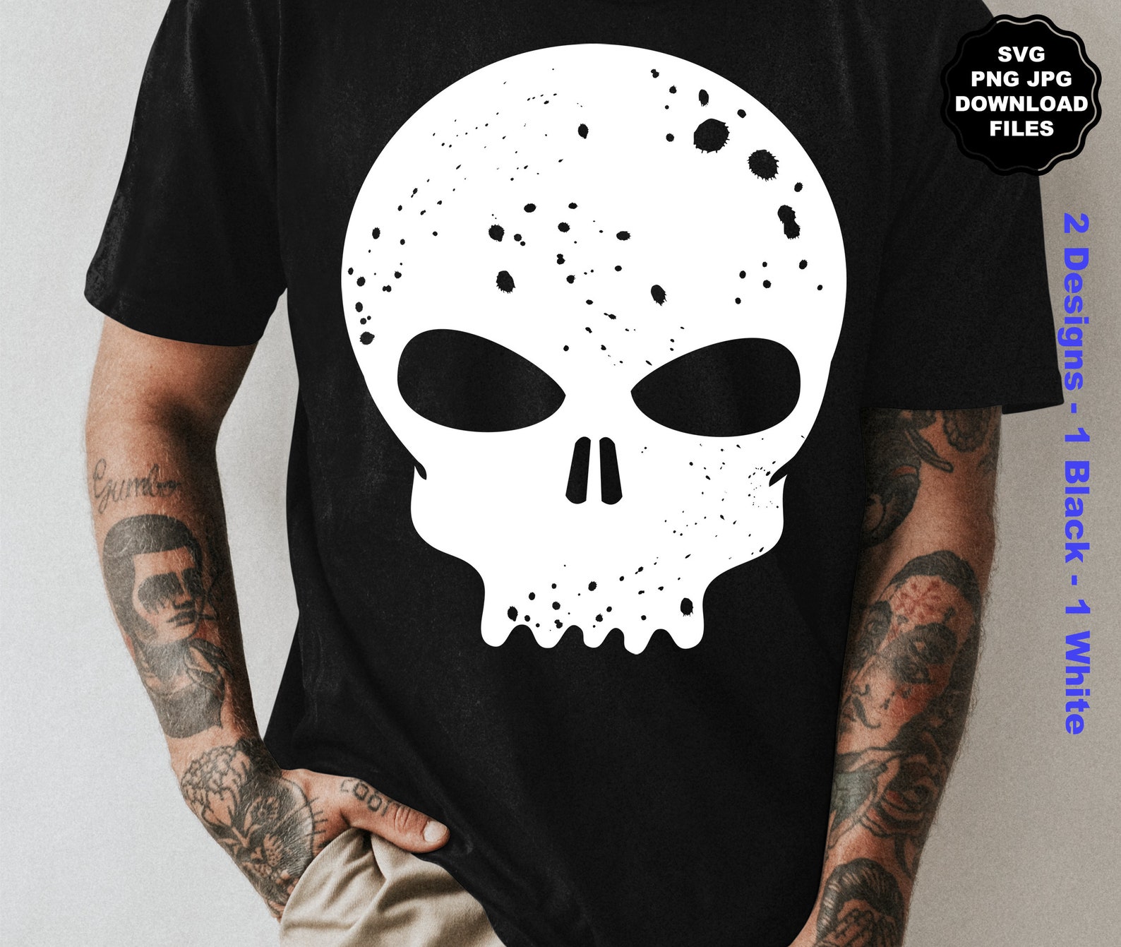 Skull SVG Distressed Skull SVG Military Alien Punisher - Etsy