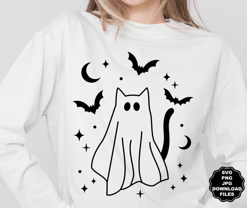 Ghost Cat SVG Ghost SVG Cat Ghost SVG Ghost Cat Clipart - Etsy