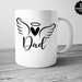 Dad Angel Wings SVG, in Loving Memory, Angel Wings Heart, Name With ...