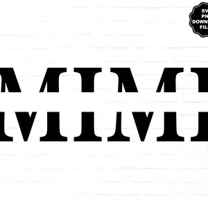 Mimi Split Monogram Svg Png, Mimi Sunflower Split Monogram Svg Png, Add ...