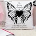 In Loving Memory Butterfly Angel Wings SVG, Angel Wings Heart Halo ...
