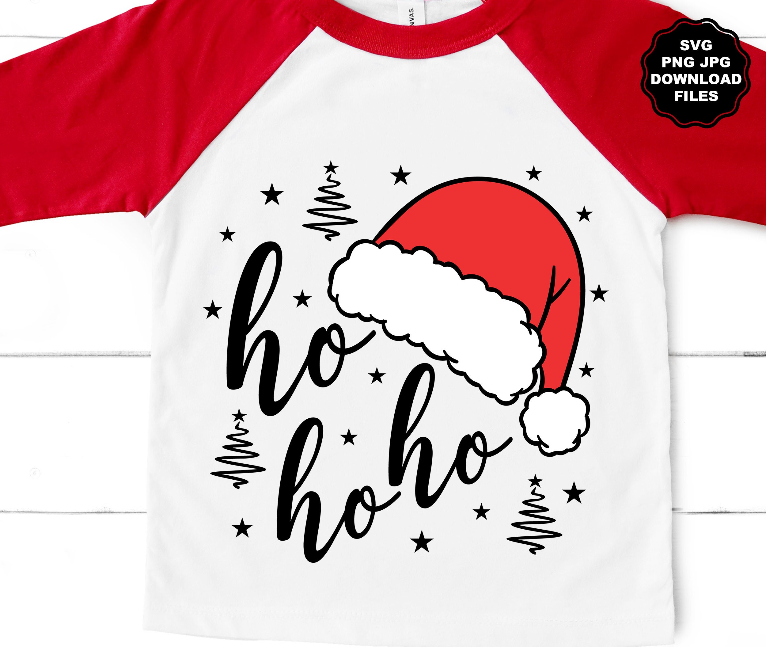 Ho Ho Ho Santa Hat SVG, Ho Ho Ho SVG, Santa Hat SVG, Ho Ho Ho Christmas ...