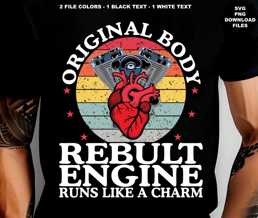 Motorcycle V-twin Human Heart Original Body Rebuilt Engine Runs Like A ...