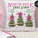North Pole Tree Farm Christmas Trees SVG, Coquette Bow North Pole PNG ...