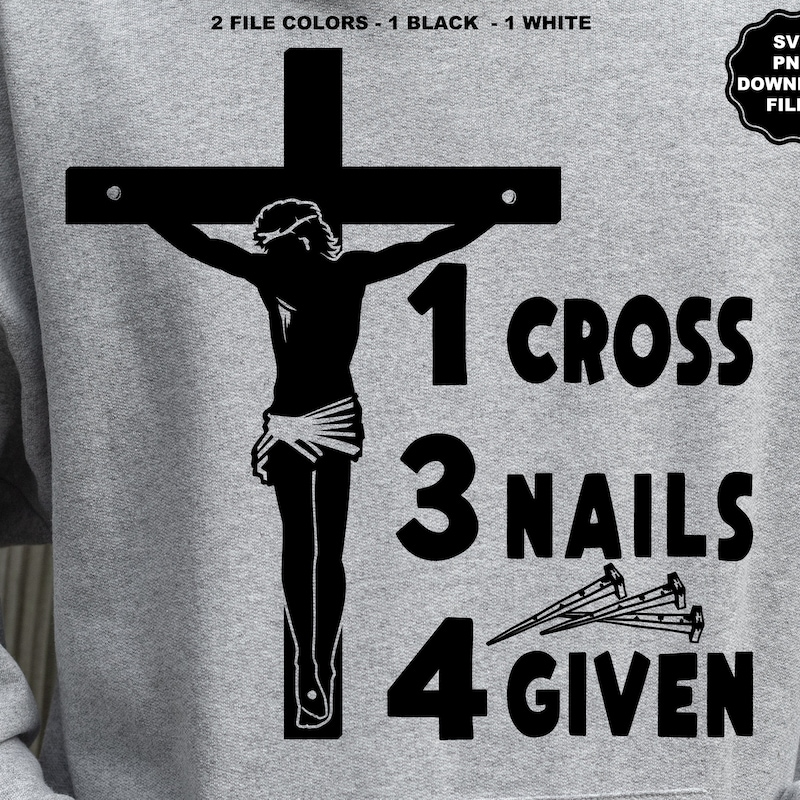 3 Nails Cross Svg - Etsy