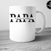 DAD Split Monogram Svg, Daddy, Pop, Papa, Papi, Grandpa, Dad Add Kids ...