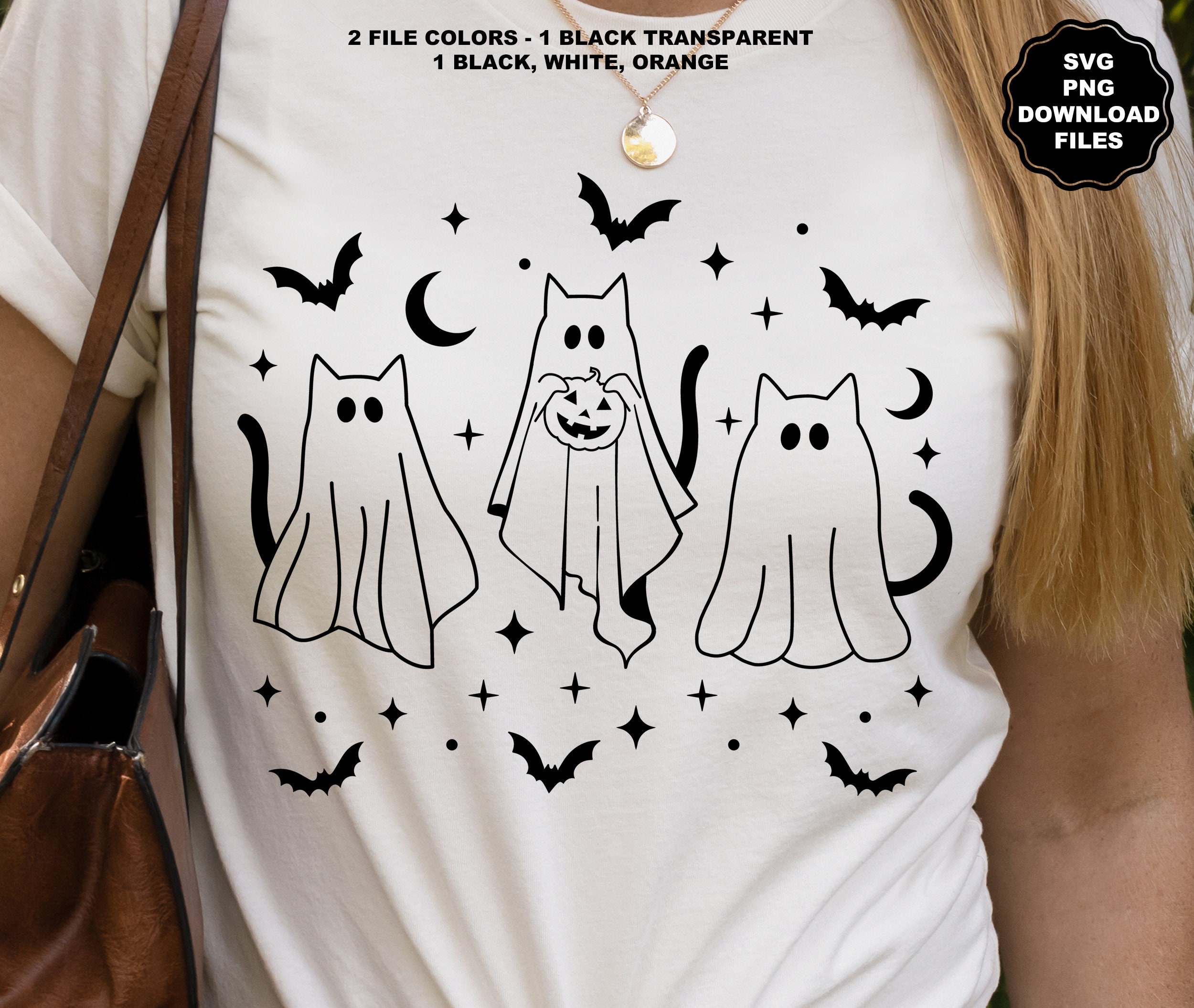 Ghost Cat SVG, Ghost SVG, Cat Ghost SVG, Ghost Cat Clipart, Halloween ...