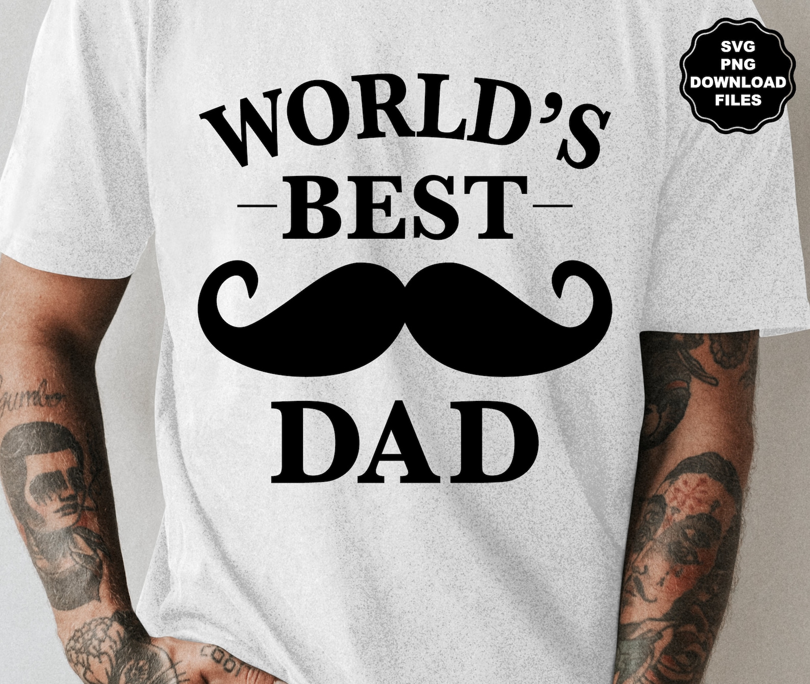 World's Best Dad Mustache SVG, Daddy Mustache, Papa Mustache, Pop ...