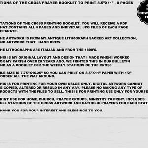 Stations of the Cross Lent Prayer Booklet to Print 8.5”X11” 8 Pages ...