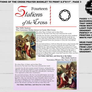 Stations of the Cross Lent Prayer Booklet to Print 8.5”X11” 8 Pages ...