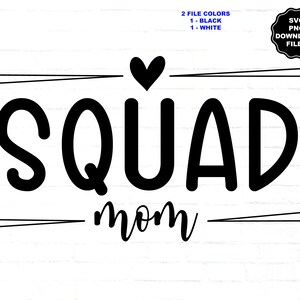 Squad Mom SVG, Frame Border, Heart, Squad Mom, Squad Mom T-shirt, Dance ...