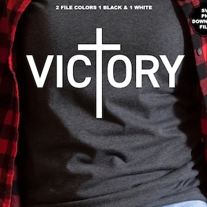 Victory SVG, Victory PNG, Cross, Redeemed, Good Friday, Crucifixion ...