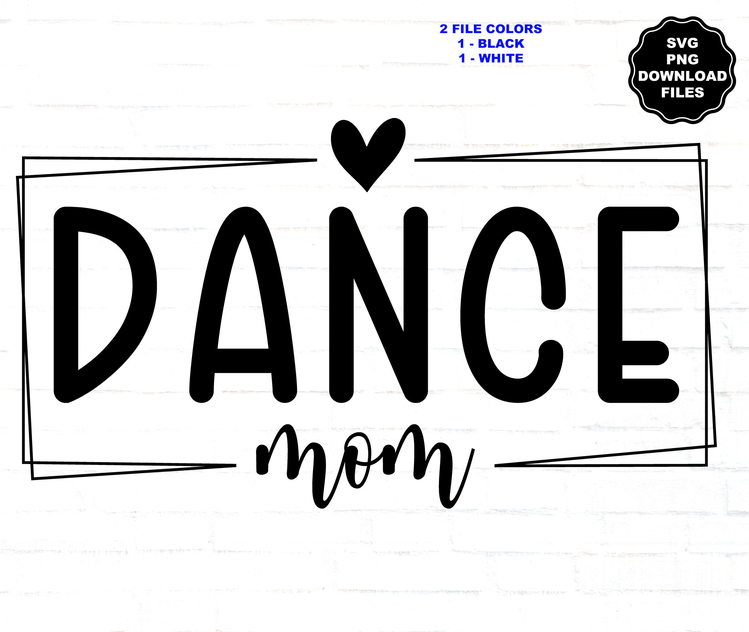 Dance Mom SVG Frame Border Heart Dance Mom Dance Mom - Etsy Canada