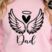 Dad Angel Wings SVG, in Loving Memory, Angel Wings Heart, Name With ...