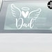 Dad Angel Wings SVG, in Loving Memory, Angel Wings Heart, Name With ...