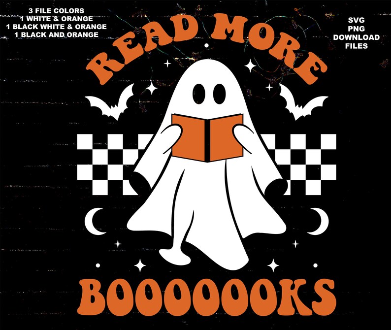Read More Books Ghost SVG, Ghost SVG, Sheet Ghost SVG, Halloween ...