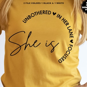 She is Unbothered in Her Lane Focused SVG, Christian, Self Love ...