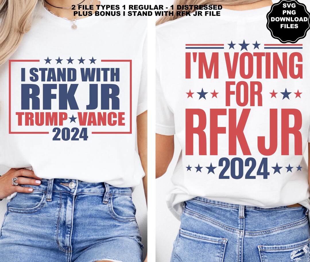I'm Voting for RFK Jr I Stand With RFK Jr Trump Vance Rfk Jr 2024 Bobby ...