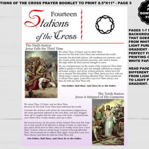 Stations of the Cross Lent Prayer Booklet to Print 8.5”X11” 8 Pages ...