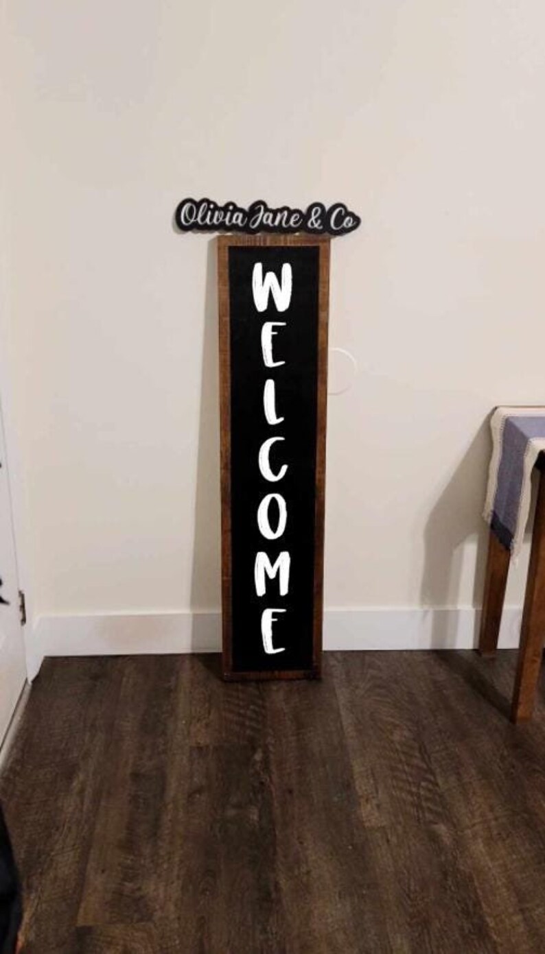 Front Porch Welcome Sign, Porch Sign, Front Porch Leaner, Welcome Sign ...