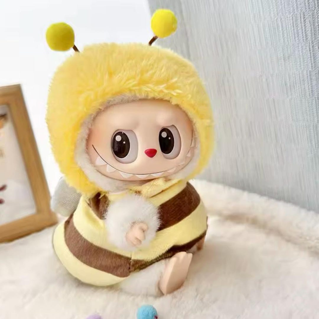 Labubu Little Bee Outfit for Labubu Have A Seat 15cm Outfit and 17cm ...