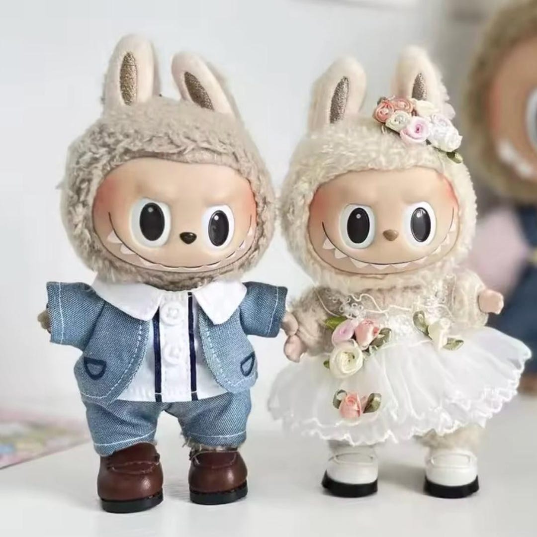 W3 Labubu Wedding Outfit for Labubu Macaron 17cm and 15cm Outfit - Etsy ...