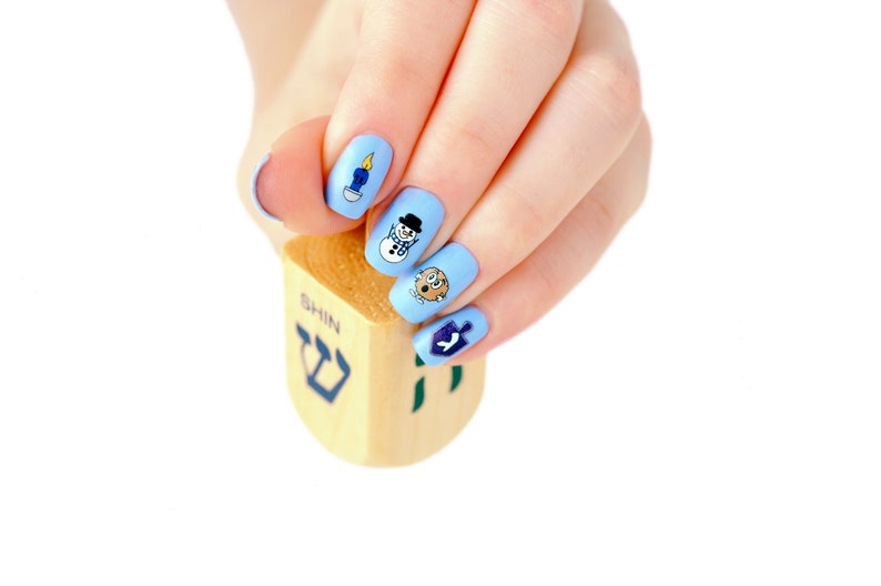 Manicures Chanukah Nail Decals - Etsy