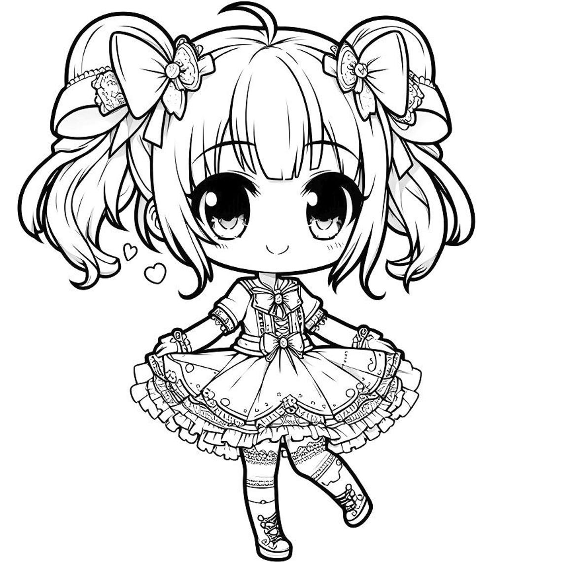 25 Chibi Girl Coloring Pages, Anime Girls, Chibi Style, Girls, Kids ...