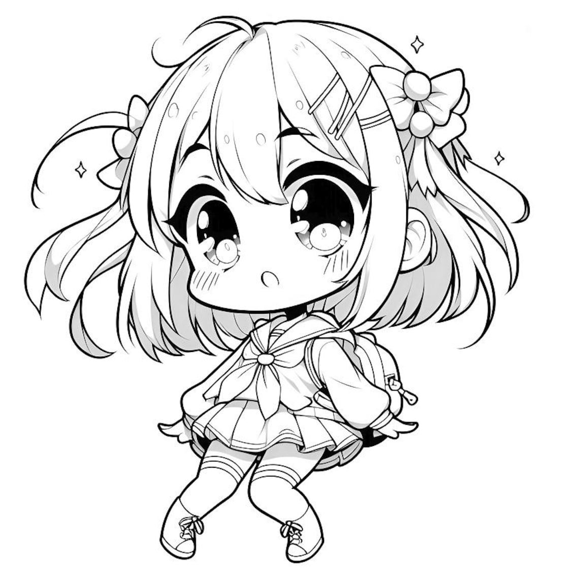 25 Chibi Girl Coloring Pages, Anime Girls, Chibi Style, Girls, Kids ...
