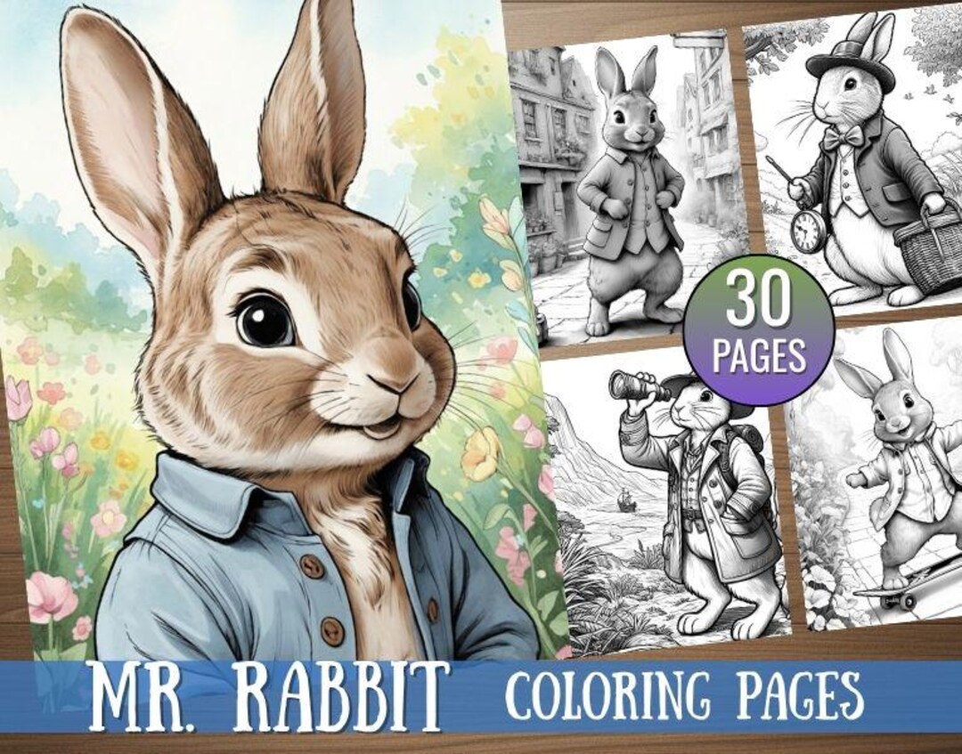 30 Mister Rabbit Coloring Pages, Rabbits, Printable Coloring Pages ...